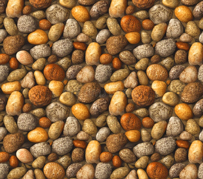 Natural River Pebbles Texture Background Pattern Stock Image - Image of ...