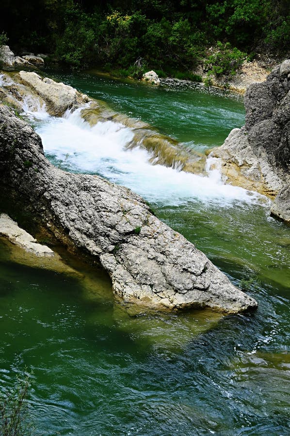 Natural River of Water that Flows Permanently. Stock Photo - Image of ...