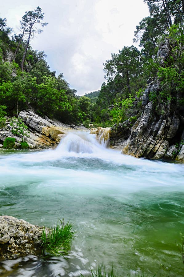 Natural River of Water that Flows Permanently. Stock Photo - Image of ...