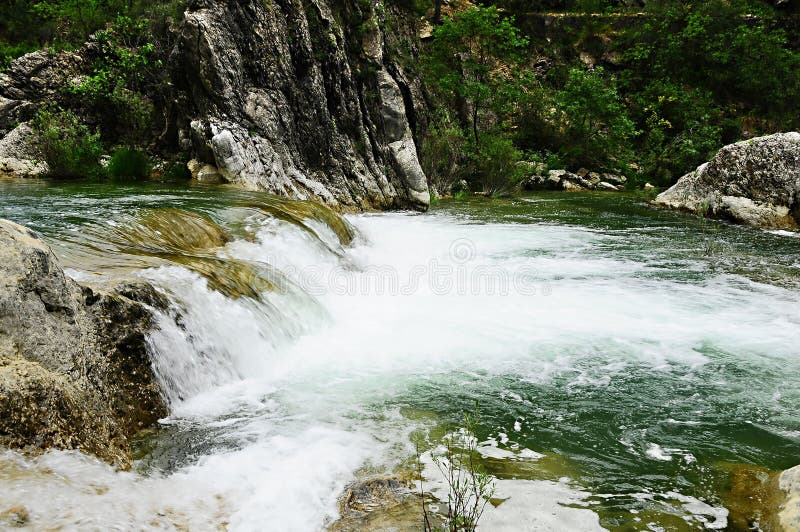 Natural River of Water that Flows Permanently. Stock Image - Image of ...