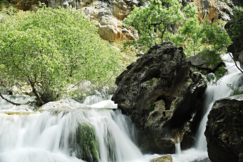 Natural River of Water that Flows Permanently. Stock Image - Image of ...