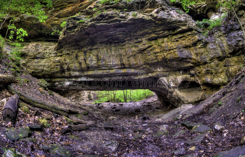 Natural Rock Bridge stock photo. Image of forest, formation - 24376766