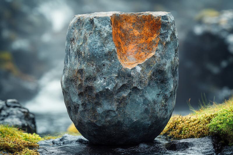 A Natural Rock Formation with a Hole in the Center, Suitable for Use in ...