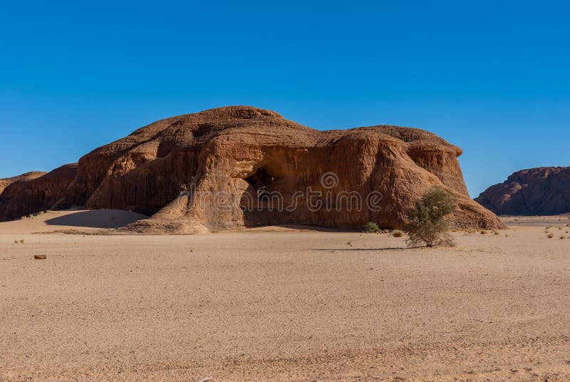 Natural Rock Formation In A Shape Of Elephant, Ennedi Plateau In Sahara ...
