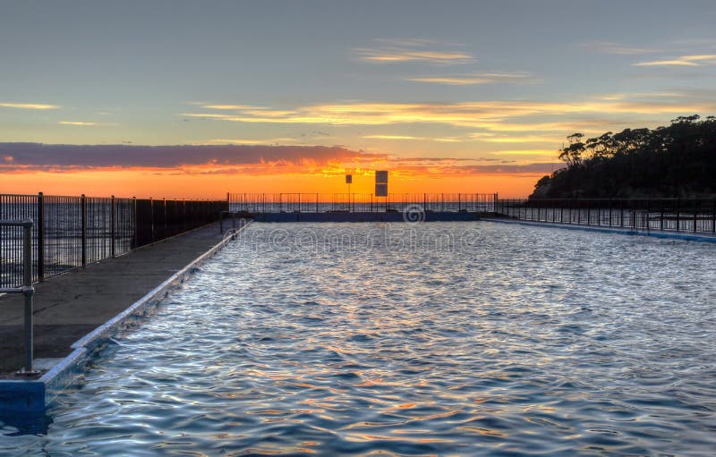 Natural Rock Pool stock image. Image of harbour, holiday - 20036443