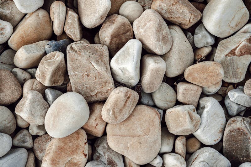 Natural Rock Texture of a Colorful Pebbles in the Beach. Nature ...