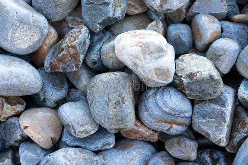 Natural Rock Texture of a Colorful Pebbles in the Beach. Nature ...