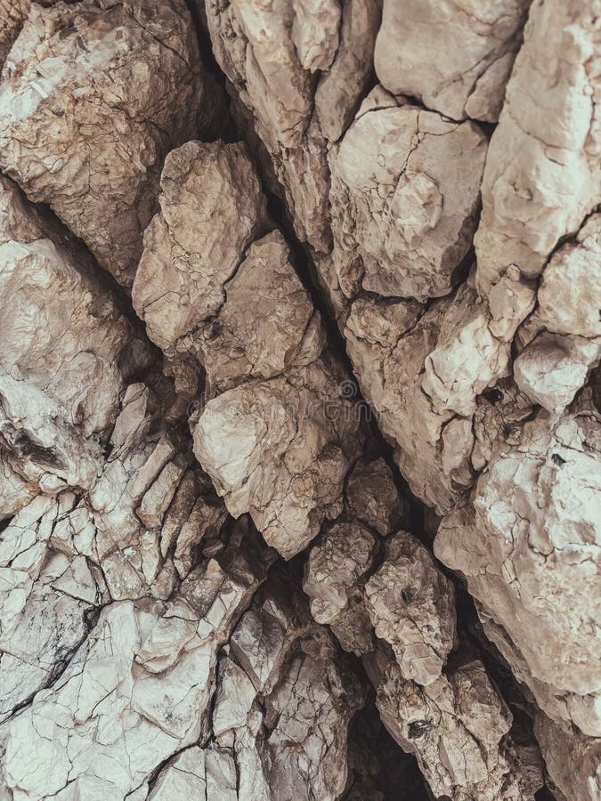 Natural Rocky Surface with Intricate Patterns and Textures in Beige ...