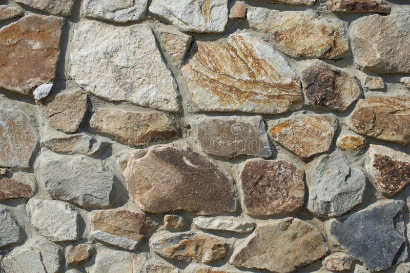 Natural Rough Stone Wall - Texture Stock Photo - Image of quarrystone ...