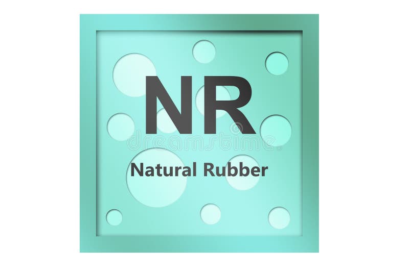 Natural Rubber (NR) Polymer Symbol Isolated Stock Illustration ...