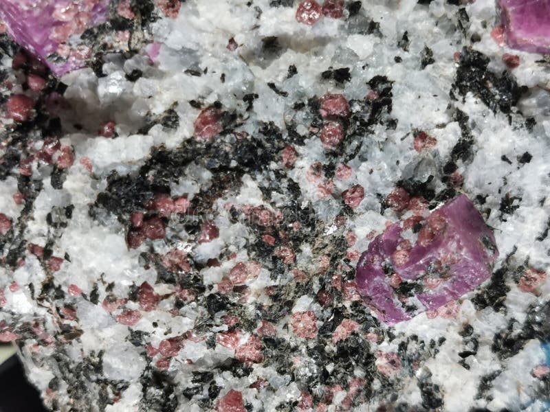 Natural Ruby Mineral Texture Stock Image - Image of precious ...