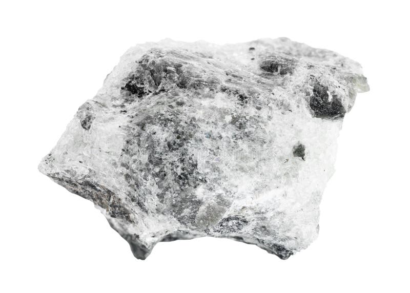 Natural Saccharoidal Apatite Ore Cutout on White Stock Image - Image of ...