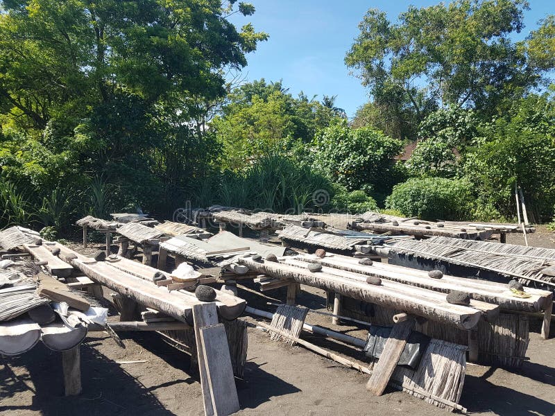 Natural Salt Maker in Kusamba Bali Stock Image - Image of maker, bali ...