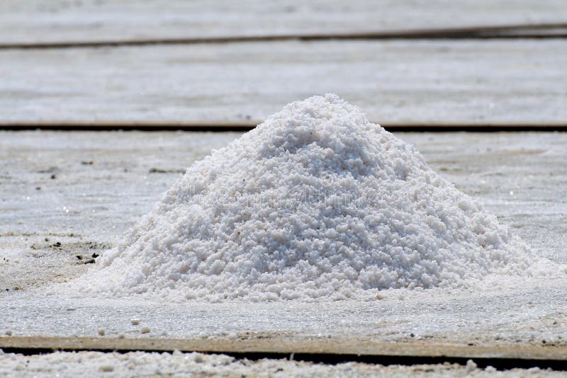 Natural Salt Pile in Farmland Stock Photo - Image of heap, business ...
