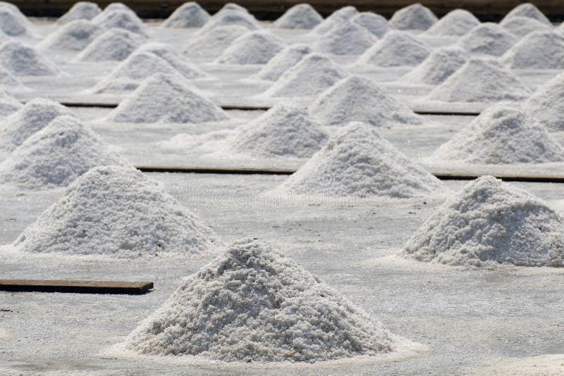 Natural Salt Pile in Farmland Stock Photo - Image of objects, saline ...