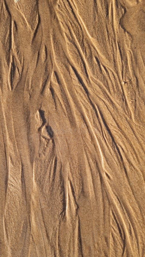 Natural Sand Designs Formed by Ocean Currents Stock Image - Image of ...