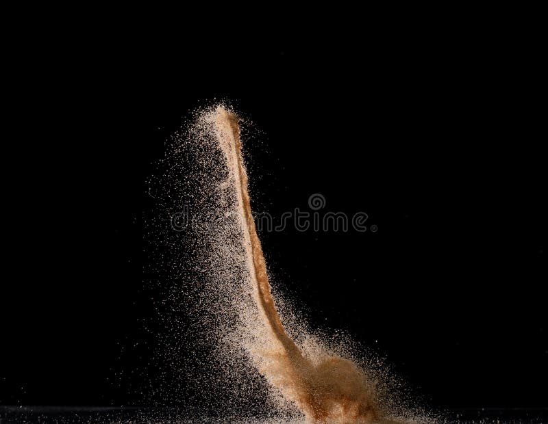 Natural Sand Flying Explosion, Particle Dot Grain Wave Explode ...