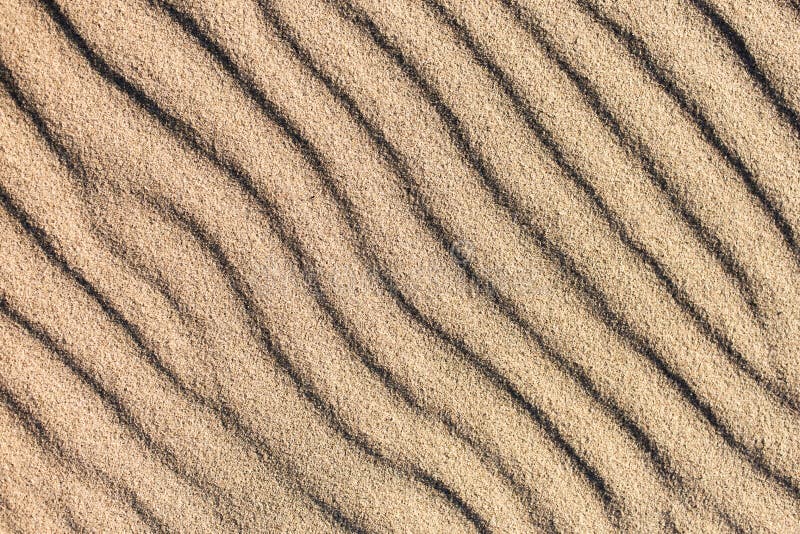 Natural Sand Pattern, Interesting Abstract Texture. Waves on a Sand ...