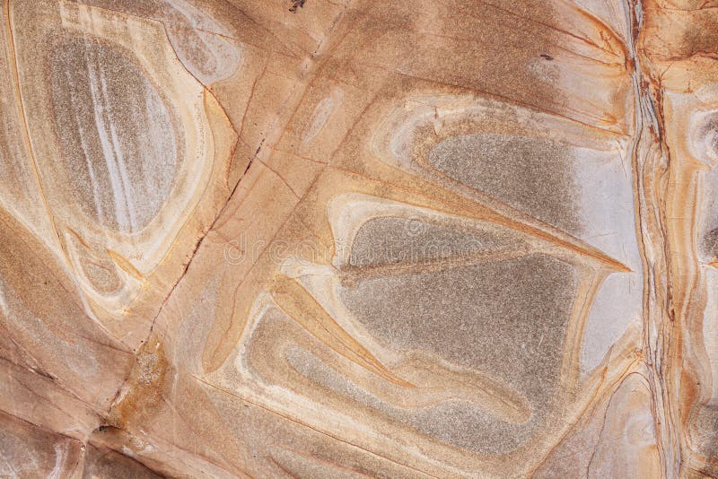 Natural Sandstone Patterns Smooth Shapes Stock Photo - Image of ...