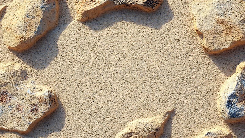 Natural Sandstone Surface with Textured Rocks in Sunlight. Stock ...