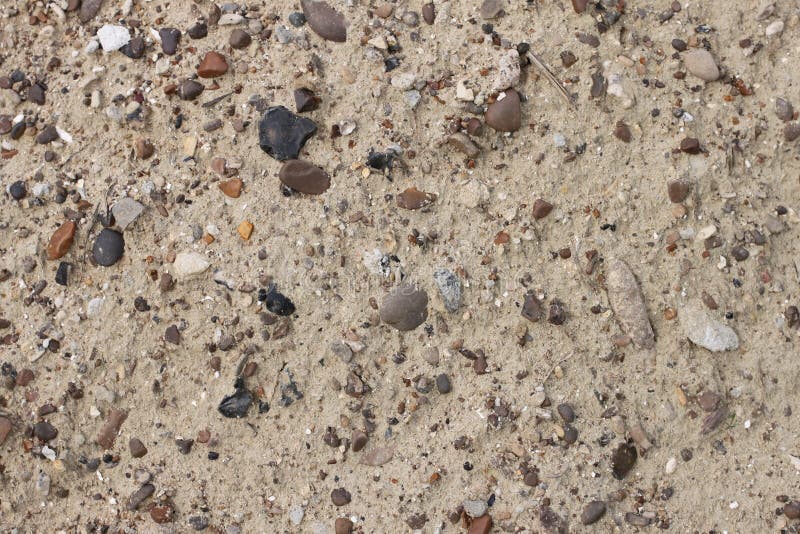 Natural Sandy Gravel Mixture Texture Background Stock Photo - Image of ...