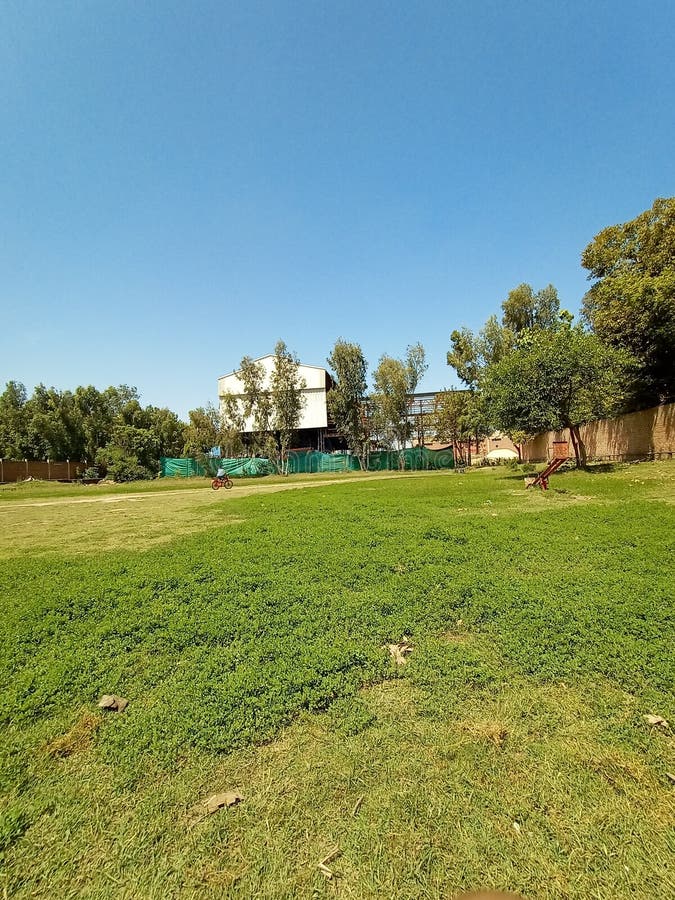 Natural Scene Park Full Sky Scene Stock Photo - Image of natural, field ...