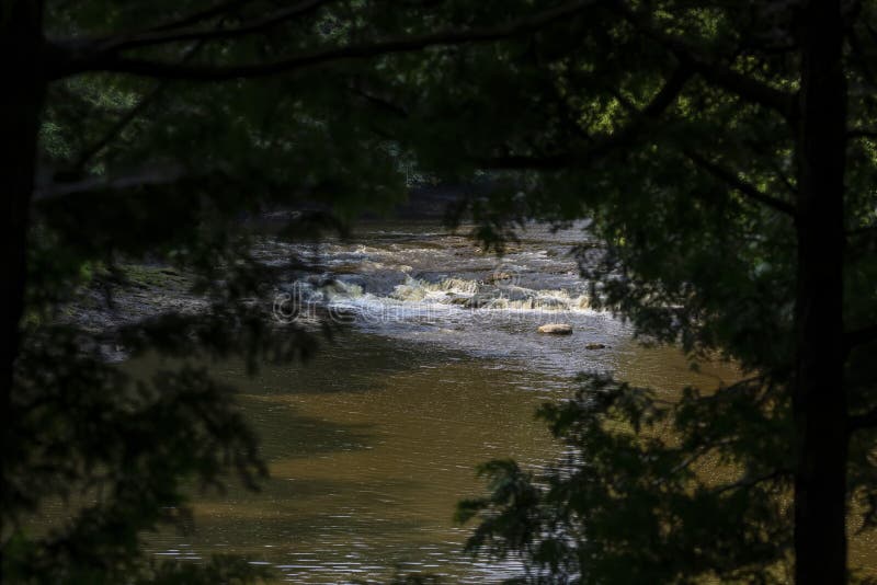 Rapids on the Manitowoc River. Stock Image - Image of beauty, outdoors ...