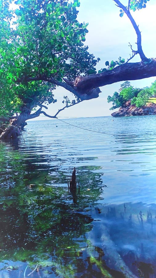 Natural Scenery on the Coast of Bone Bula, Central Sulawesi, Indonesia ...