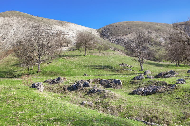 Natural scenery with hills stock image. Image of people - 93945185