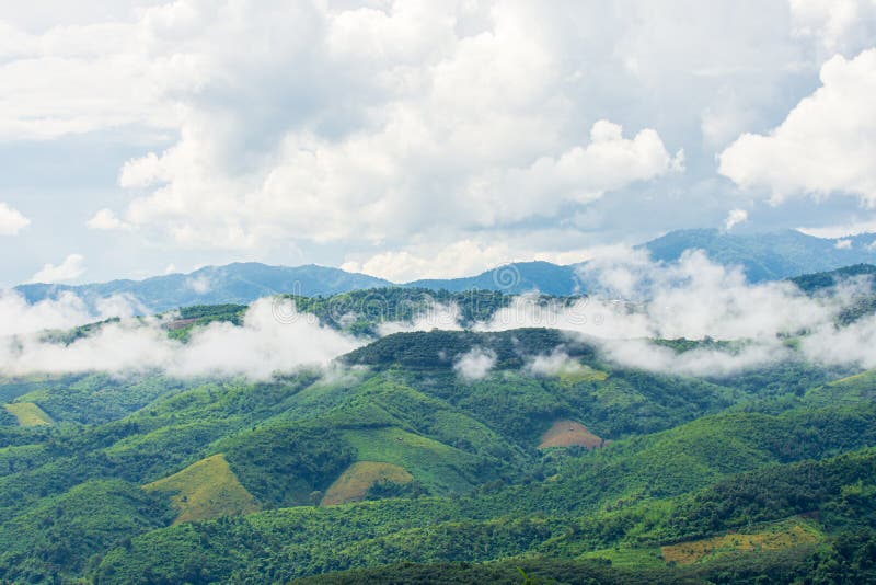 Natural Scenery Overlooking Mountains Stock Image - Image of adventure ...