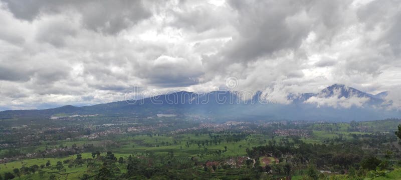 Natural Scenery in Pangalengan, West Java, Indonesia Stock Image ...
