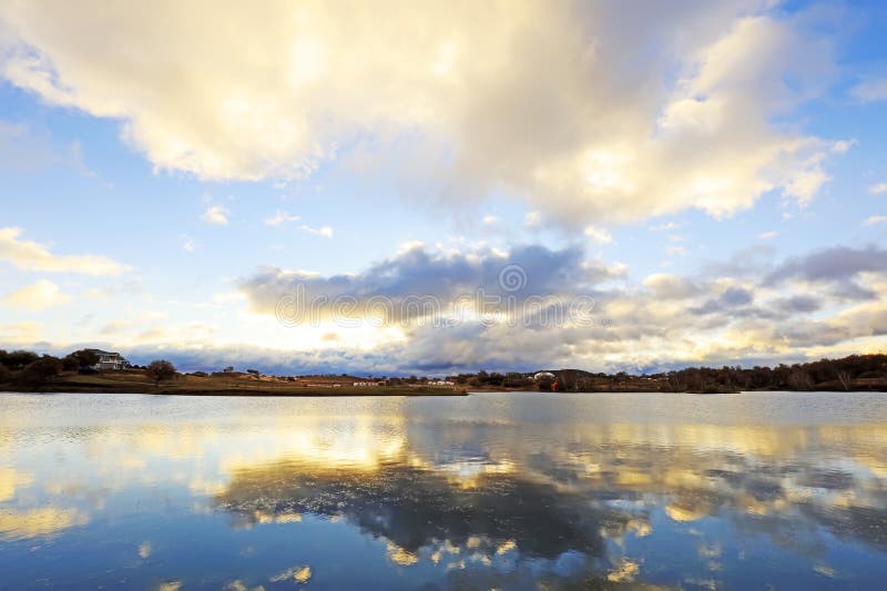 Natural Scenery Princess Lake Ulan Cloth Inner Mongolia Stock Photos ...