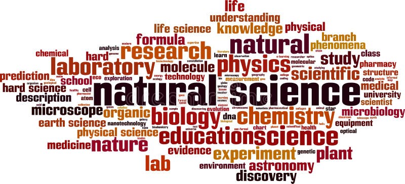 Natural science word cloud stock vector. Illustration of analysis ...
