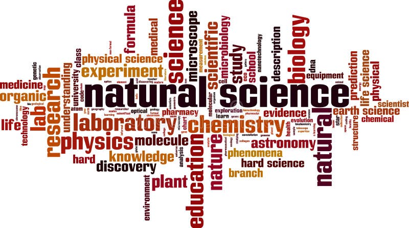 Natural science word cloud stock vector. Illustration of analysis ...