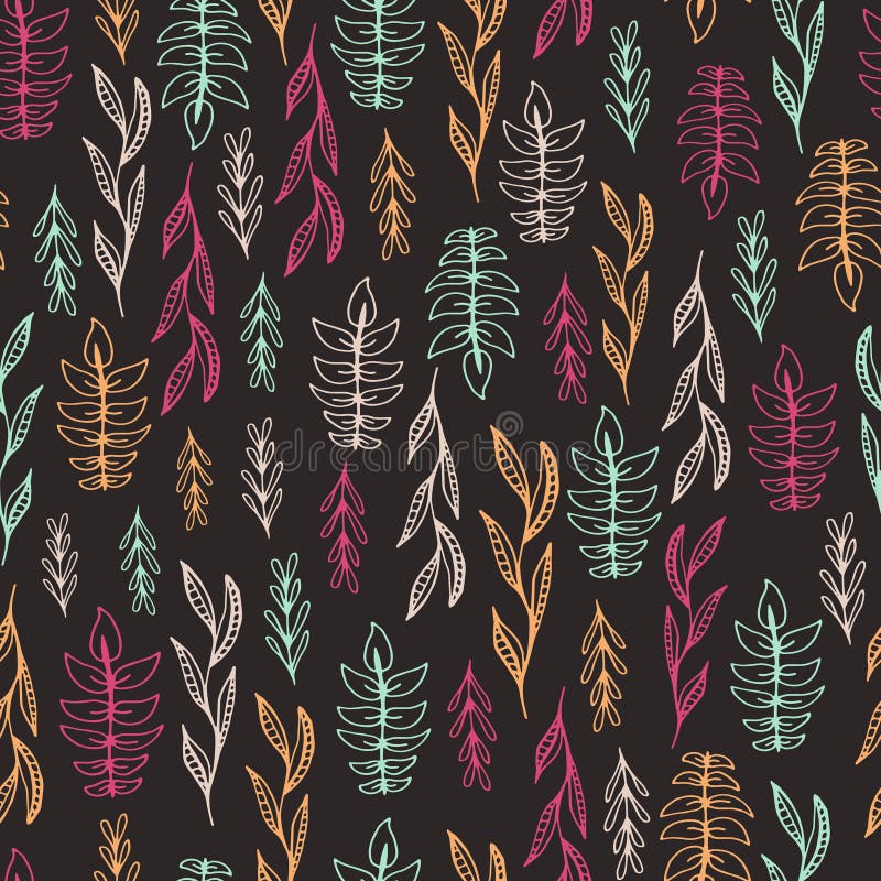 Natural Seamless Pattern stock vector. Illustration of decorative ...