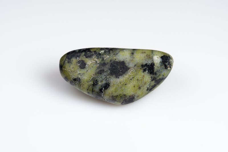 Natural Serpentine Gemstone with Unique Patterns and Colors Stock Image ...