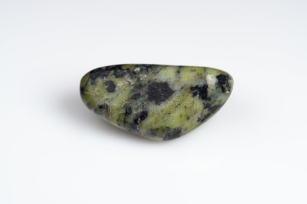 Natural Serpentine Gemstone with Unique Patterns and Colors Stock Image ...