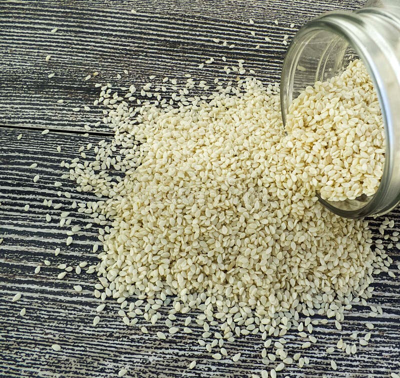 Natural Sesame Seeds, Sesame Seeds, Sesame Seeds in Plates, Raw Sesame ...