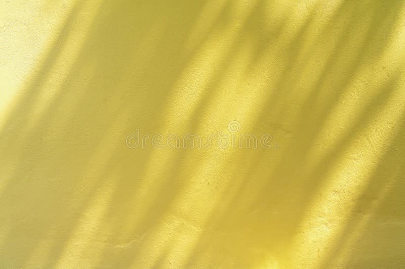 The Natural Shadow Overlay on Yellow Colored Grunge Wall Concrete ...