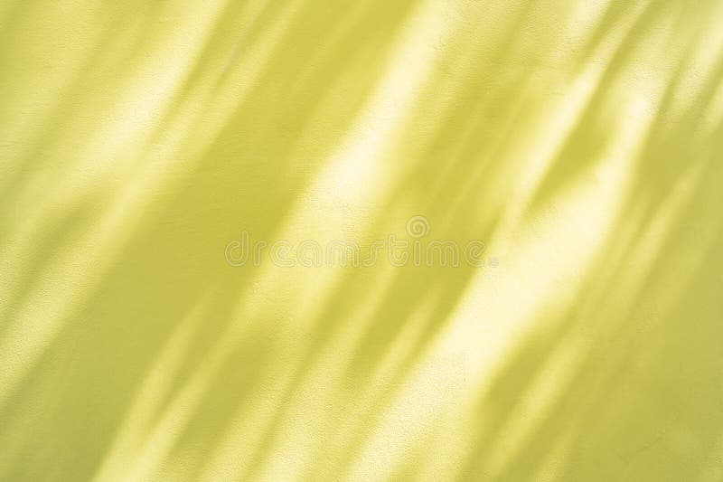 The Natural Shadow Overlay on Yellow Colored Grunge Wall Concrete ...