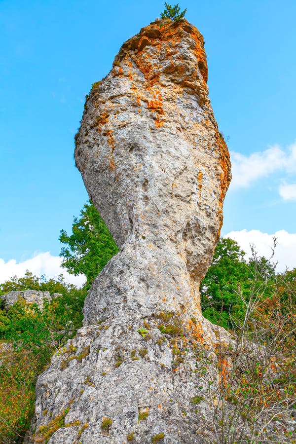 Natural shaped rock stock photo. Image of geological - 269704260