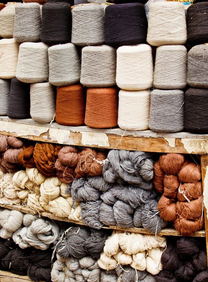 Natural wool yarn stock photo. Image of black, winding - 26476998