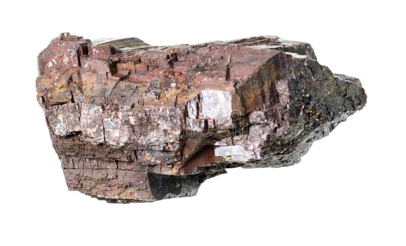 Unpolished Siderite Rock on Black Stock Photo - Image of stone, texture ...