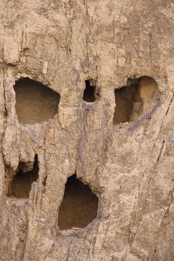 Natural Skull Affect on Mountain Stock Photo - Image of geology, soil ...