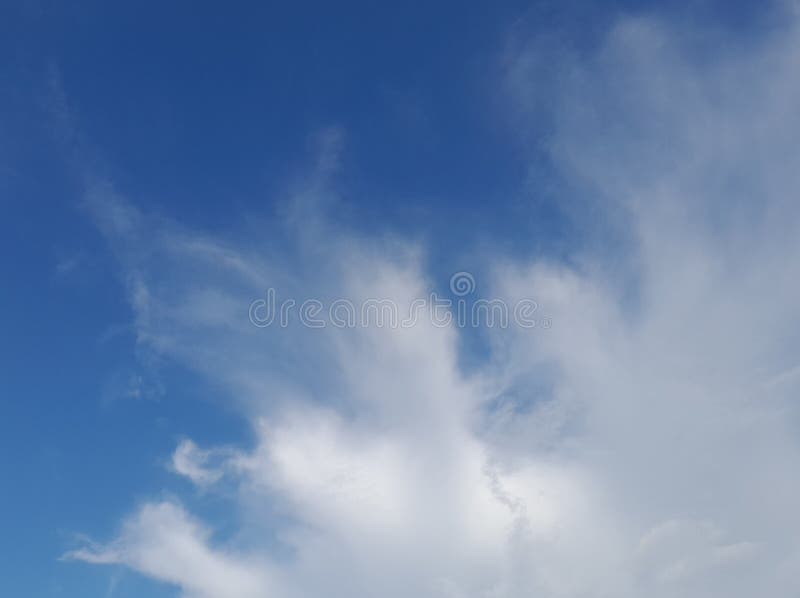 Natural Sky Beautiful Blue and White Texture Background. Stock Photo ...