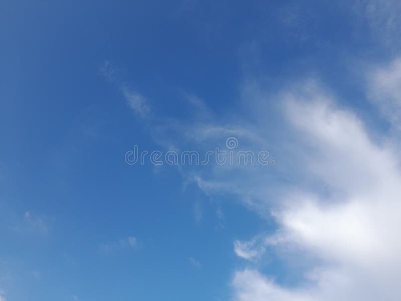 Natural Sky Beautiful Blue and White Texture Background. Stock Image ...