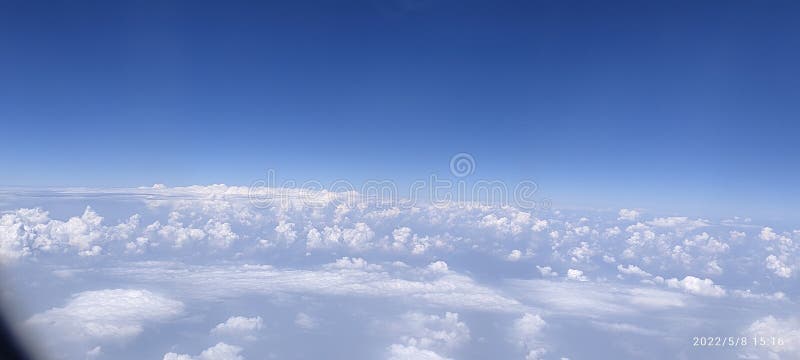 Natural Sky Wall Taken from by Plane Stock Photo - Image of natural ...
