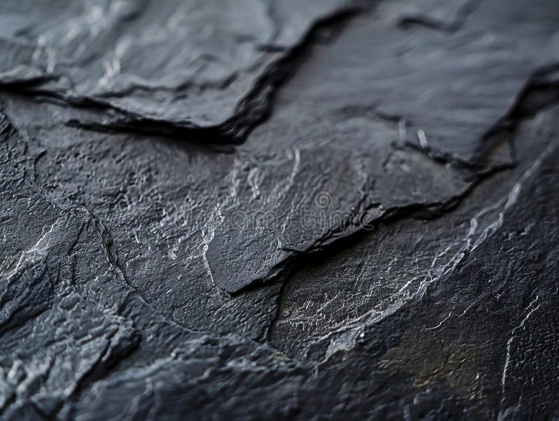 Natural Slate Rock Texture with Detailed Layers and Patterns in Dark ...