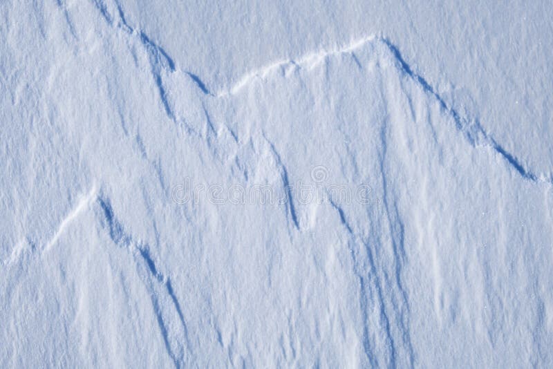 Natural Snow Background with Drawings of Mountains Made by the W Stock ...