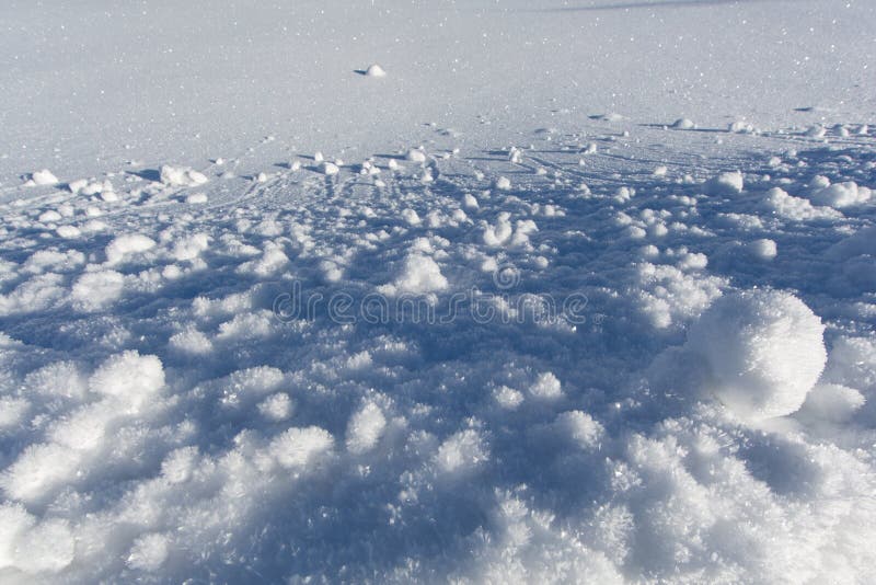 Natural Snow Surface in Winter Stock Photo - Image of surface, natural ...